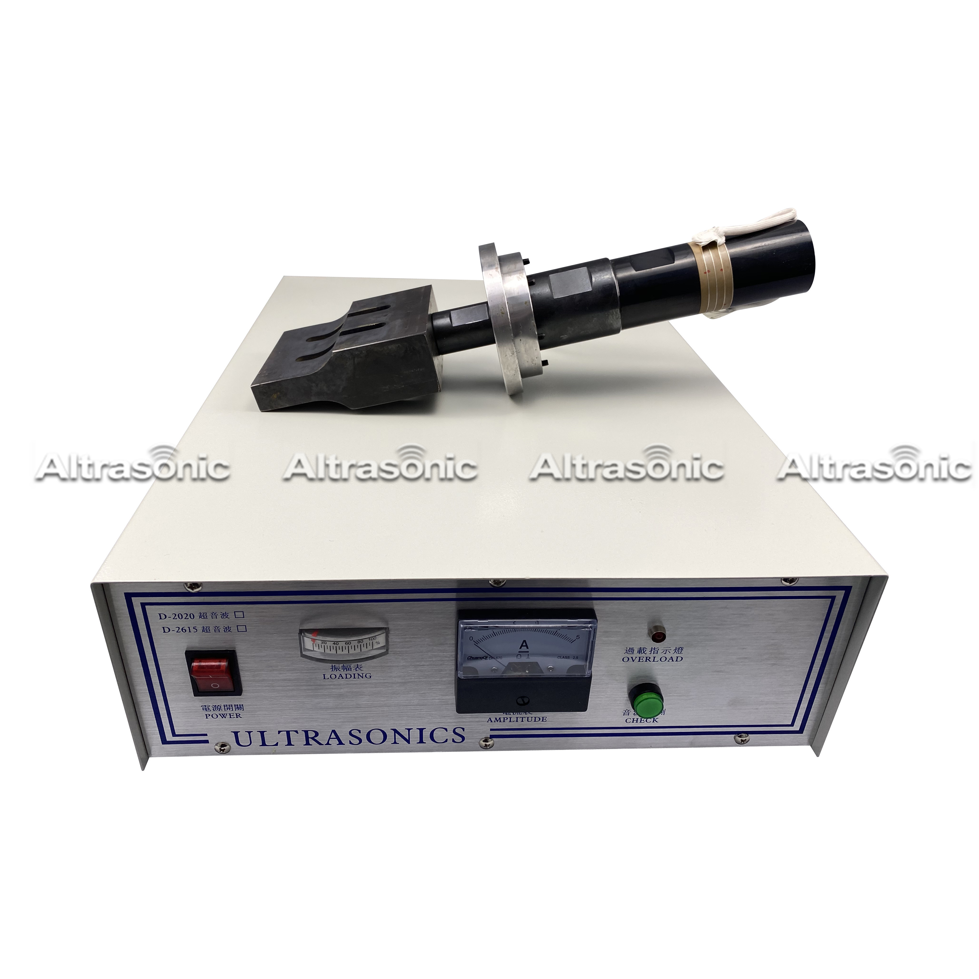 generador ultrasónico 20k con el cuerno de la soldadura del transductor ...